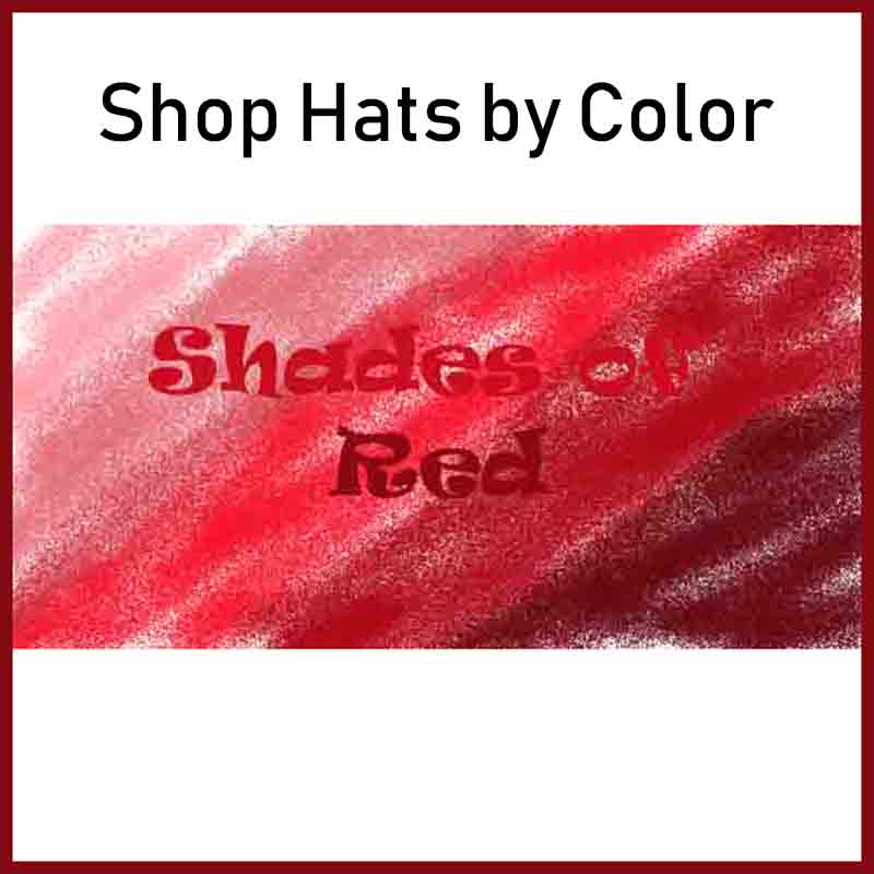 Shop Hats by Color - Shades of Red Men's and Women's Hats ...