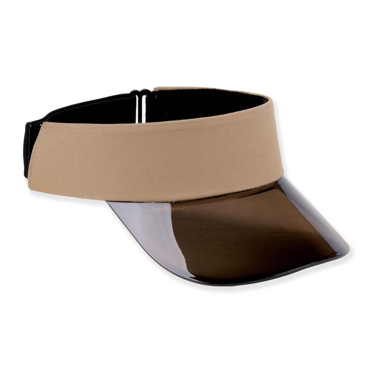 Clear UV Bill Sport Sun Visor with Cushioned Elastic Strap Closure ...