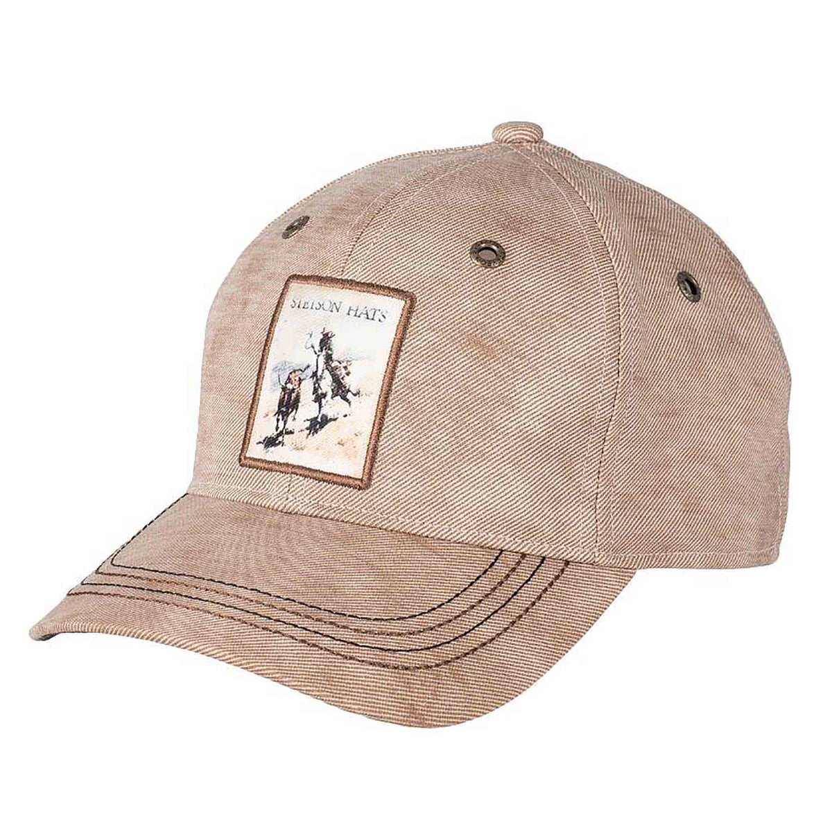 Roper Structured Timber Cloth Baseball Cap - Stetson Hat — SetarTrading ...