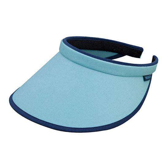 Brushed Cotton Clip-on Sun Visor with Contrast Trim - Blue ...