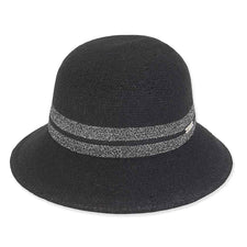 Adora® Wool Hat -Soft Wool Bucket Hat with Silver Lurex Band ...