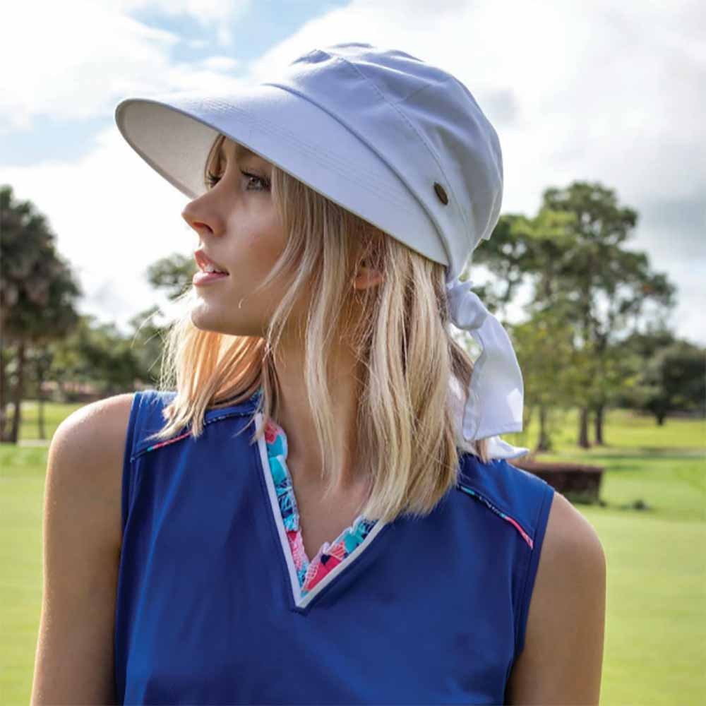 Cotton Facesaver Cap with Bow - Cappelli Hats — SetarTrading Hats