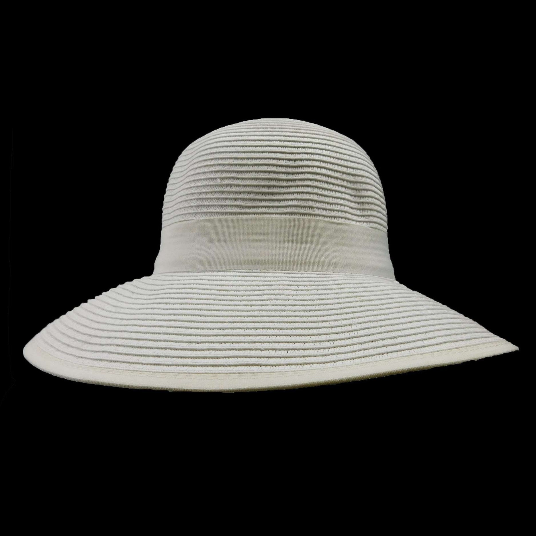 Split-Back Sun Hat with Bow Accent for Women - UV Protective Headwear ...