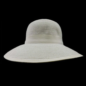 Split-Back Sun Hat with Bow Accent for Women - UV Protective Headwear ...