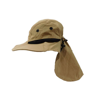 Large Bill Flap Cap for Fishing or Hiking - Neck Cape for Extra Sun ...