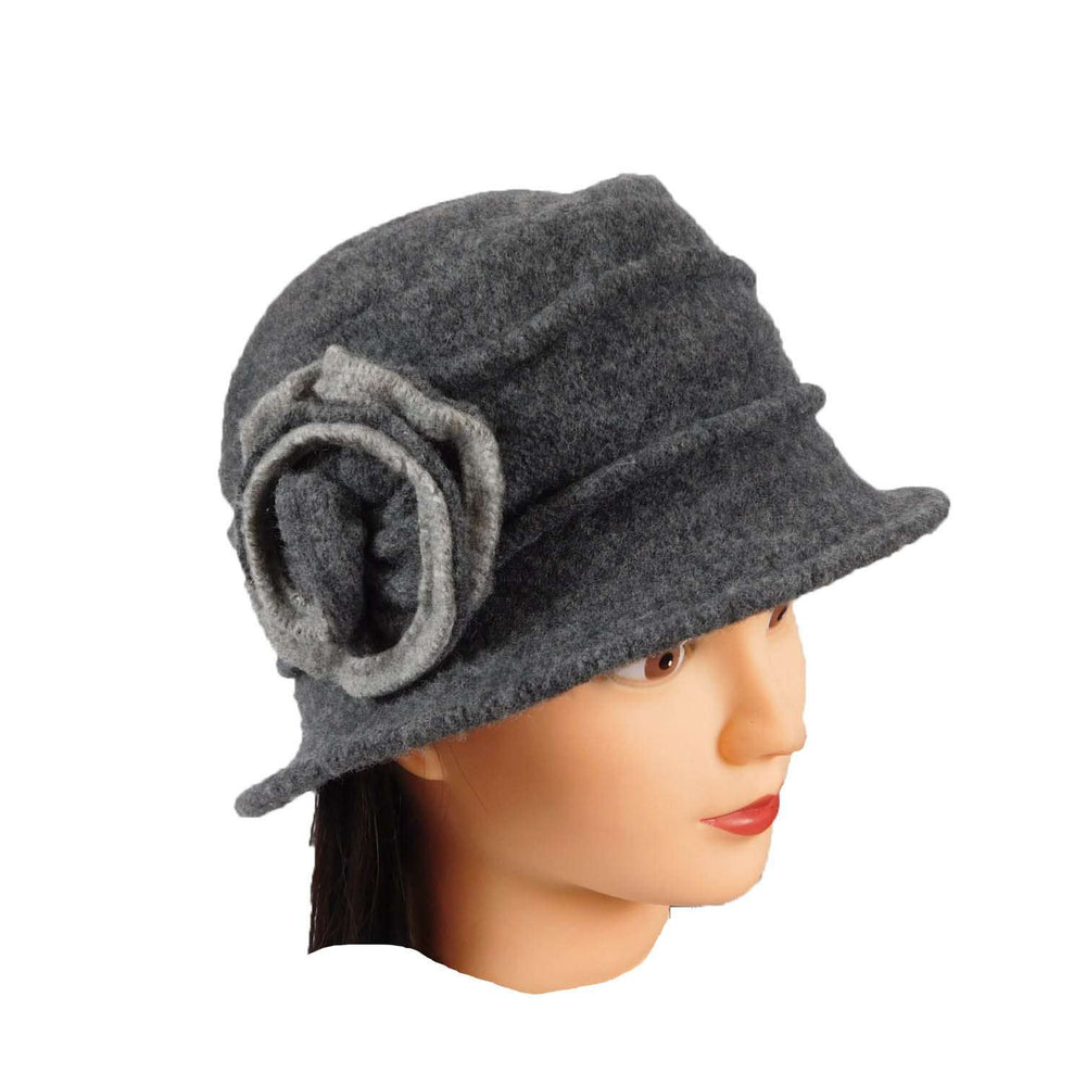 Boiled Wool Pleated Hat — SetarTrading Hats