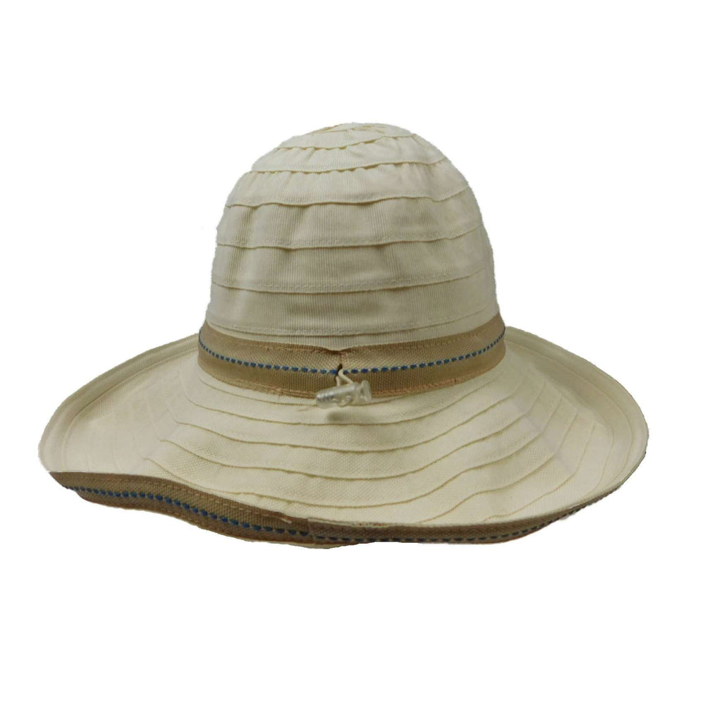 Lightweight Kettle Brim Sewn Ribbon Hat with Toggle - Scala Hats ...