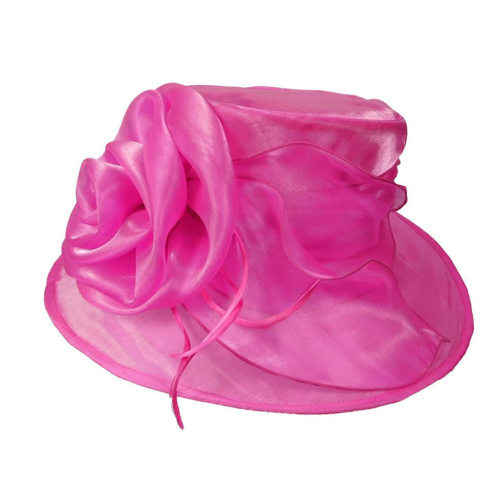 Organza Hat with Rose - Something Special Fancy Hats — SetarTrading Hats