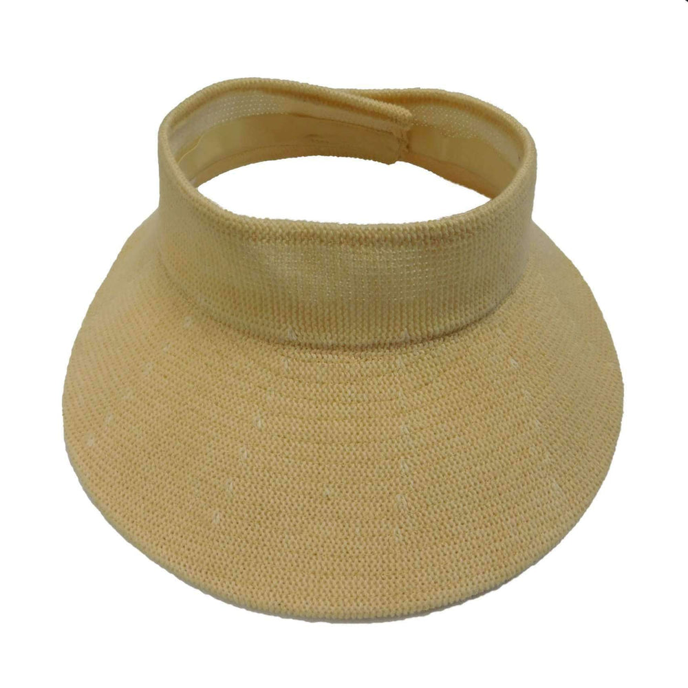 Knitted Large Sun Visor for Women - Boardwalk Style Hats — SetarTrading ...