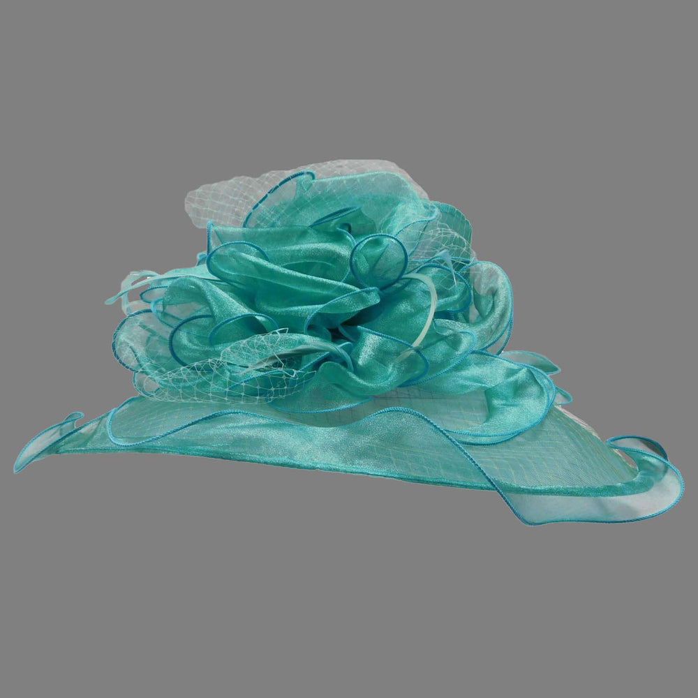 Organza Hat with Netting Overlay — SetarTrading Hats