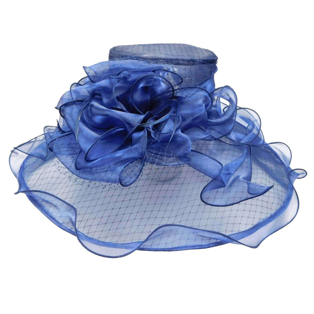 Organza Hat with Netting Overlay — SetarTrading Hats