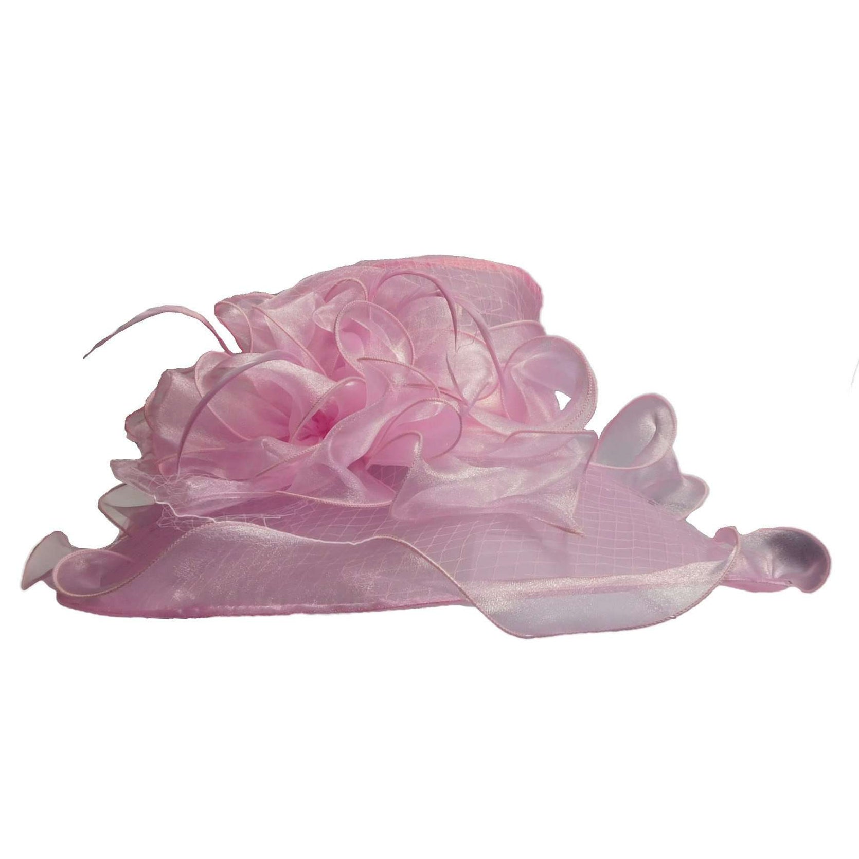 Organza Hat with Netting Overlay — SetarTrading Hats