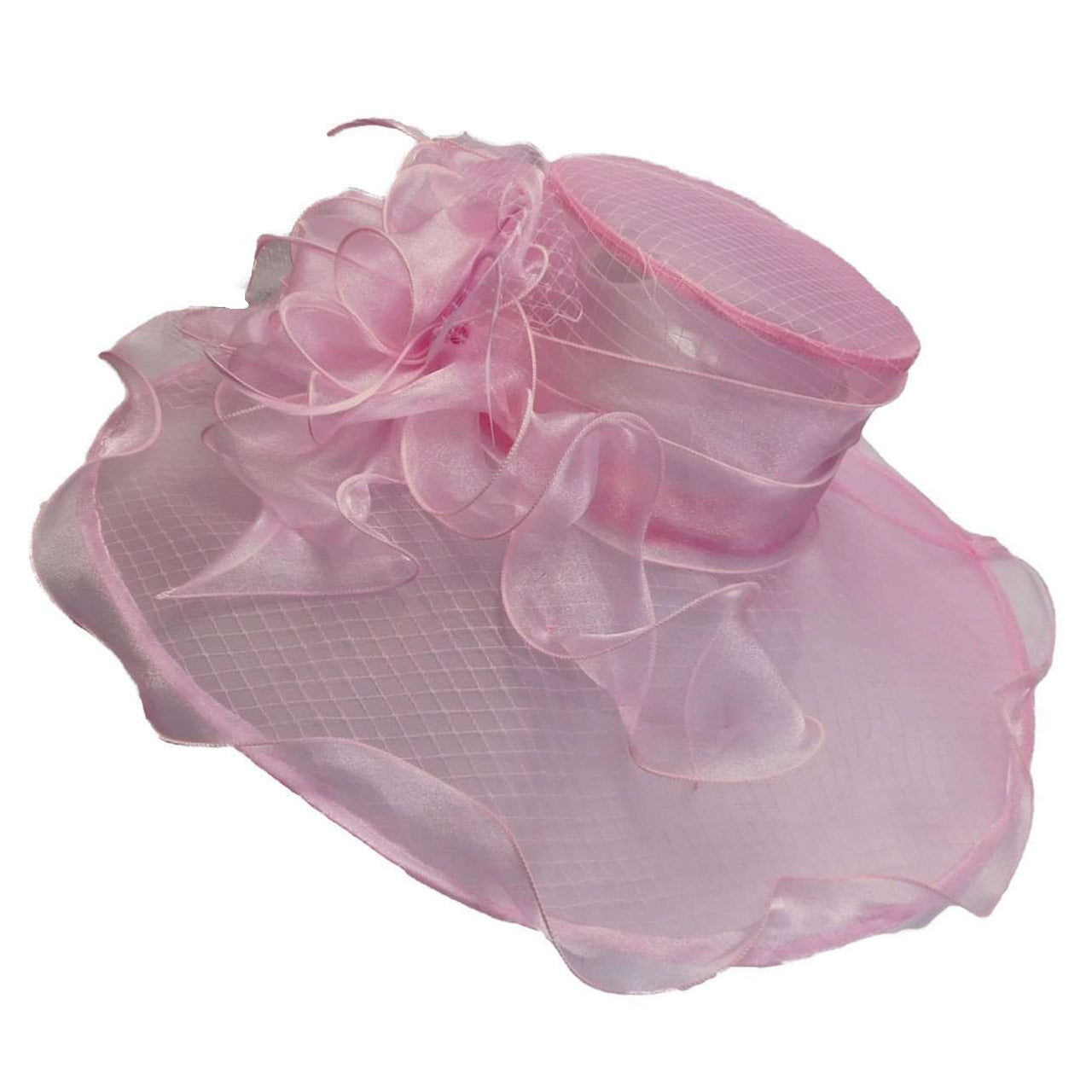 Organza Hat with Netting Overlay — SetarTrading Hats