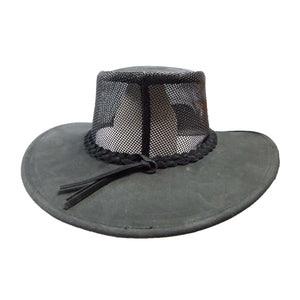 Bendigo Leather Hat by Kakadu Australia - Black — SetarTrading Hats