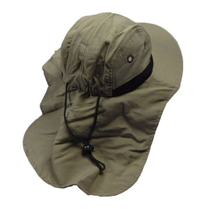 Large Bill Flap Cap for Fishing or Hiking - Neck Cape for Extra Sun ...