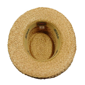 Curled Brim Raffia Hat, Petite - Scala Hats — SetarTrading Hats