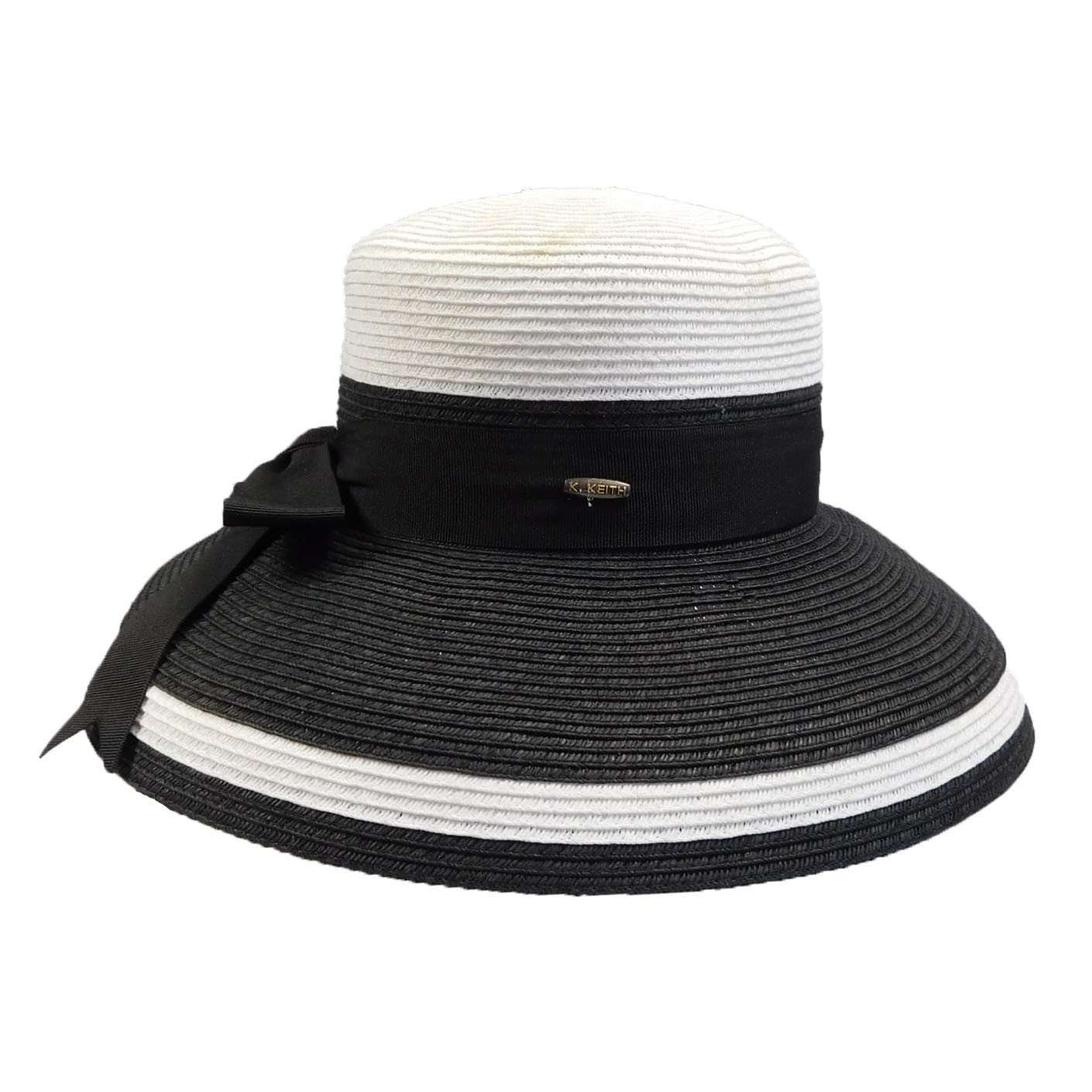 Tiffany Style Summer Hat by Karen Keith - Black and White ...