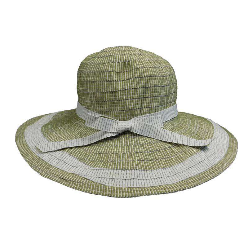 Two Tone Flat Brim Sun Hat — SetarTrading Hats