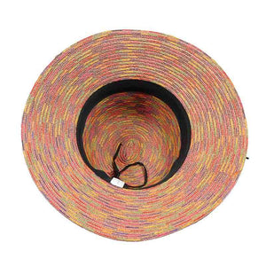 Large Brim Lampshade Style Hat with Rainbow Stitching for Women by JSA ...