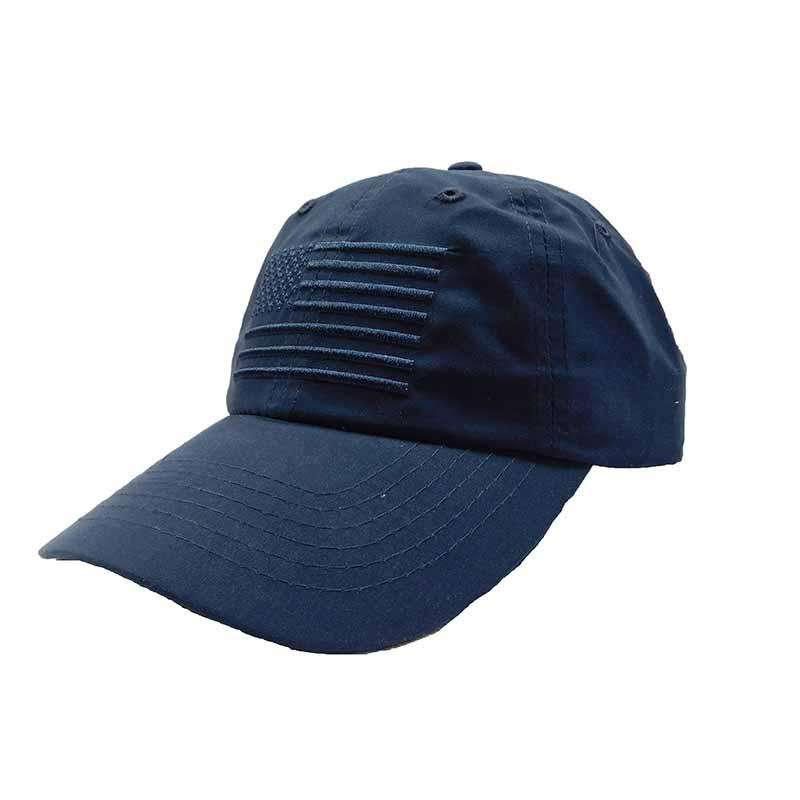 DPC Unstructured Microfiber Cap with Embroidered USA Flag ...
