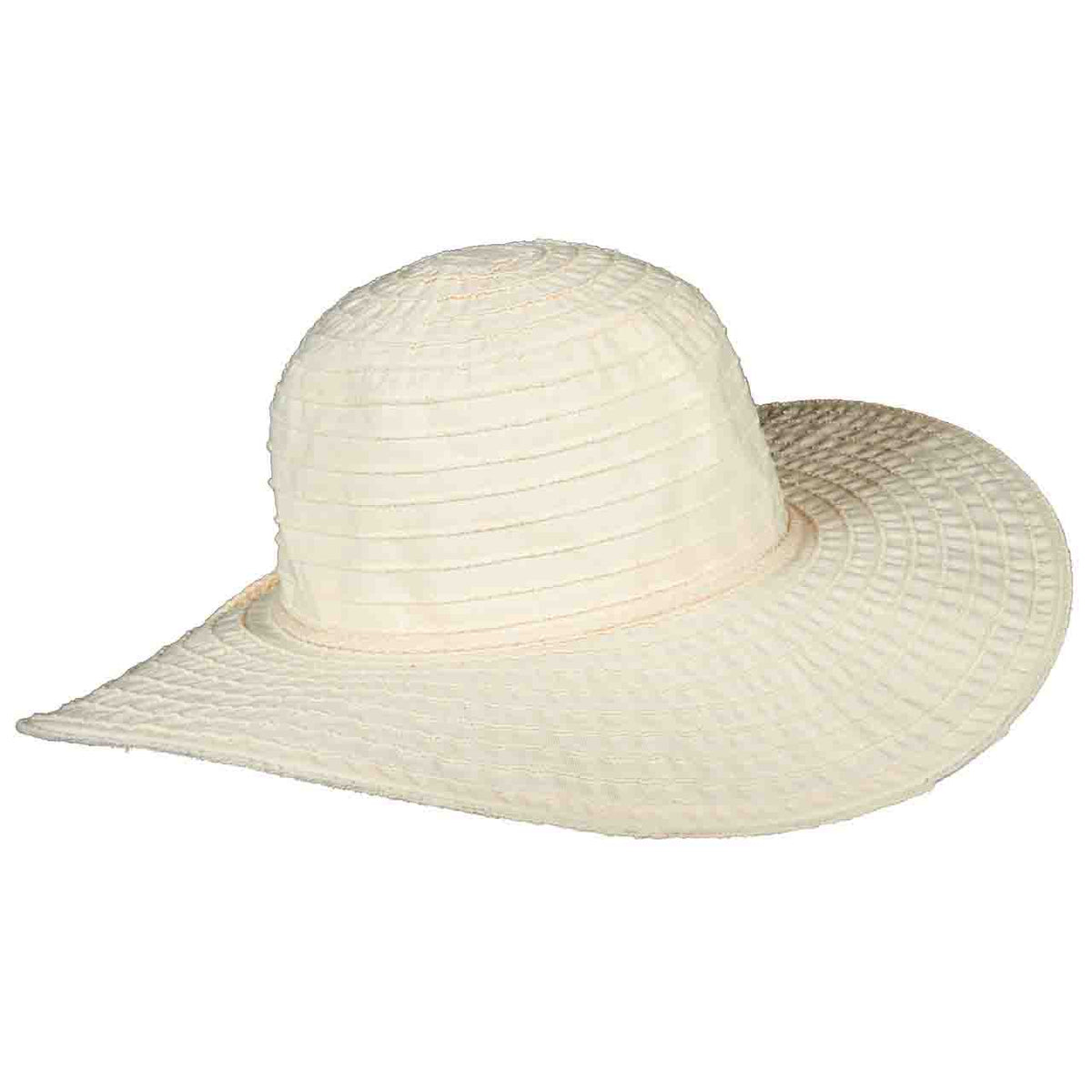Frayed Edge Grosgrain Ribbon Floppy Hat - Scala Studio Hat ...