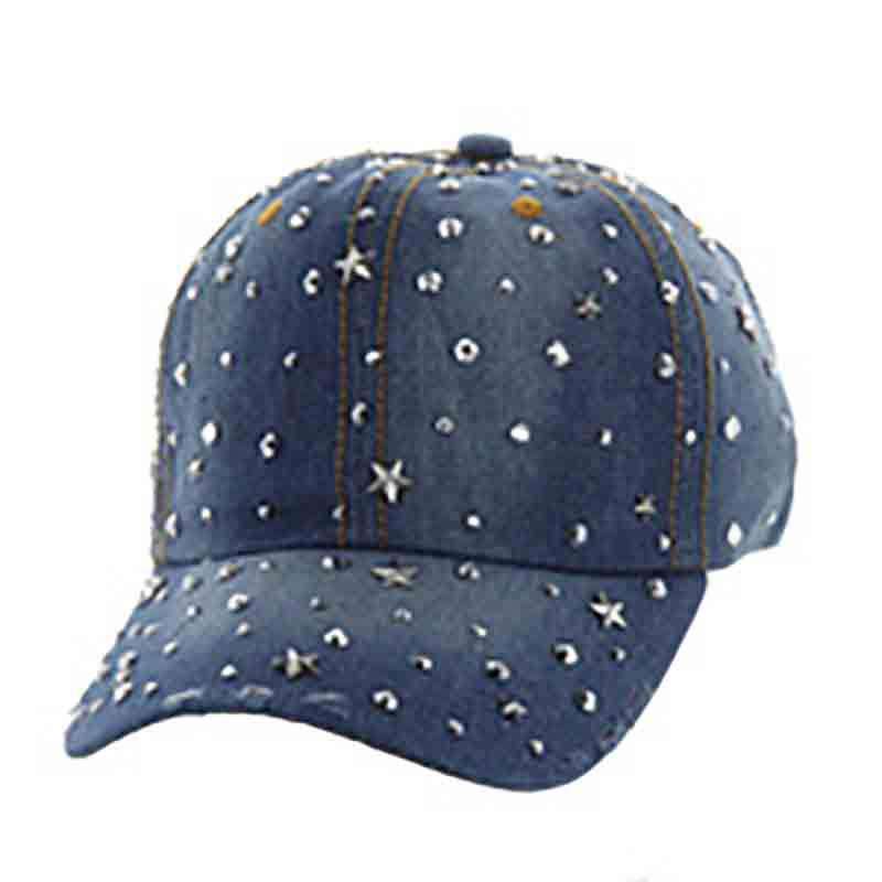 Star Studded Denim Baseball Cap — SetarTrading Hats