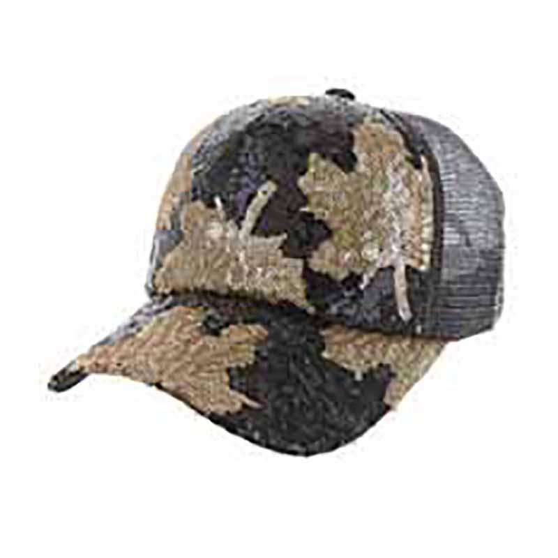 Maple Leaf Sequin Casual Cap for Women — SetarTrading Hats