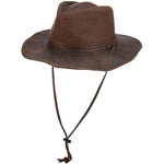 Distressed Cotton Outback Hat with Chin Cord - DPC Hats — SetarTrading Hats