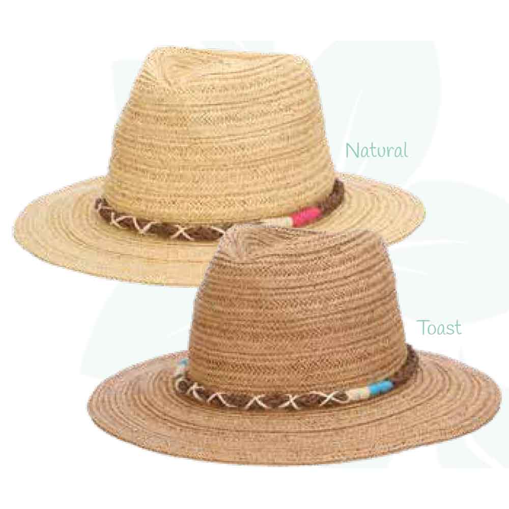Milan Straw Safari Hat with Braided Rope Band - Cappelli Straworld ...