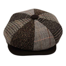 Patchwork Multi Color Wool Newsboy Cap - Epoch Hats — SetarTrading Hats
