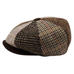 Patchwork Multi Color Wool Newsboy Cap - Epoch Hats — SetarTrading Hats