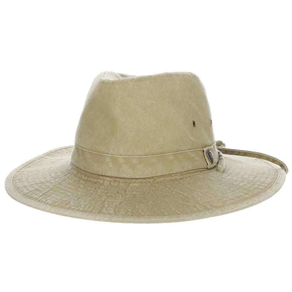 Pigment Dyed Cotton Outback Hat with Chin Cord - DPC Outdoors Hats ...