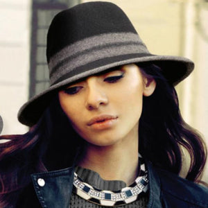 Soft Wool Two Tone Safari Hat, Ivory - Adora® Hats — SetarTrading Hats