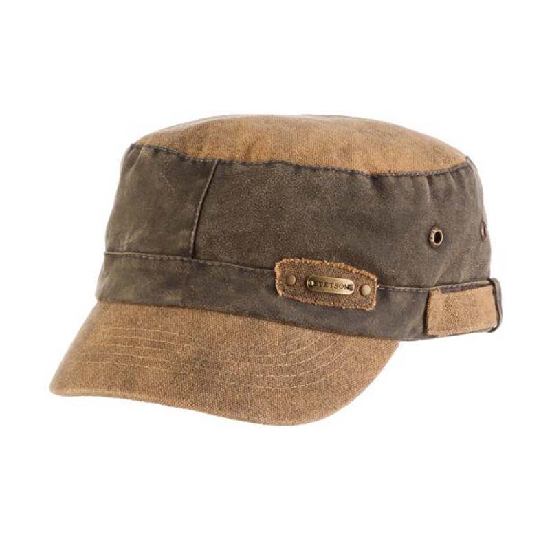 Tarp Cloth Cadet Cap with Plaid Lining - Stetson Hats — SetarTrading Hats