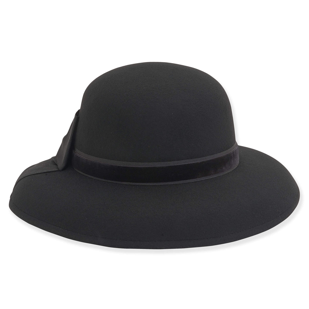 Tiffany Style Wool Felt Hat with Large Bow - Adora® Hats — SetarTrading ...