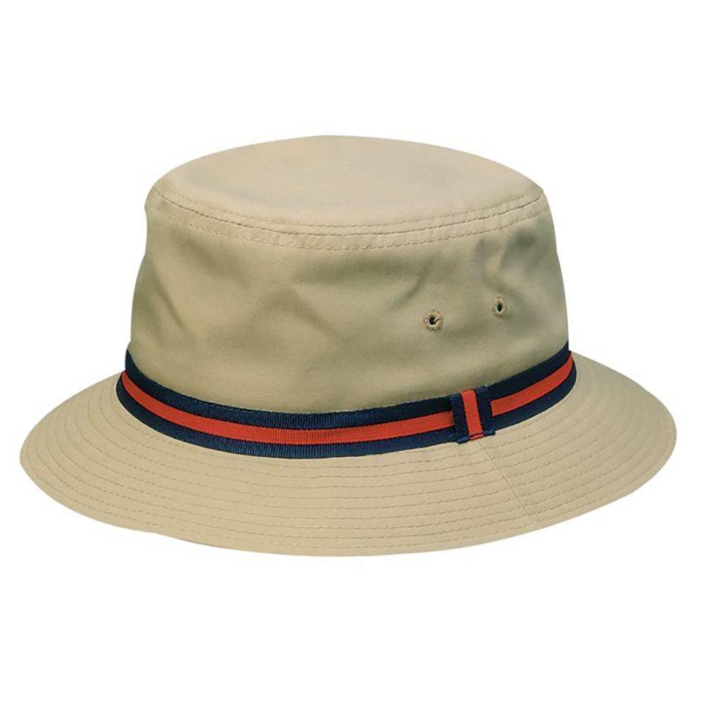 Water Repellent Poplin Bucket Hat, British Tan - DPC Hats ...