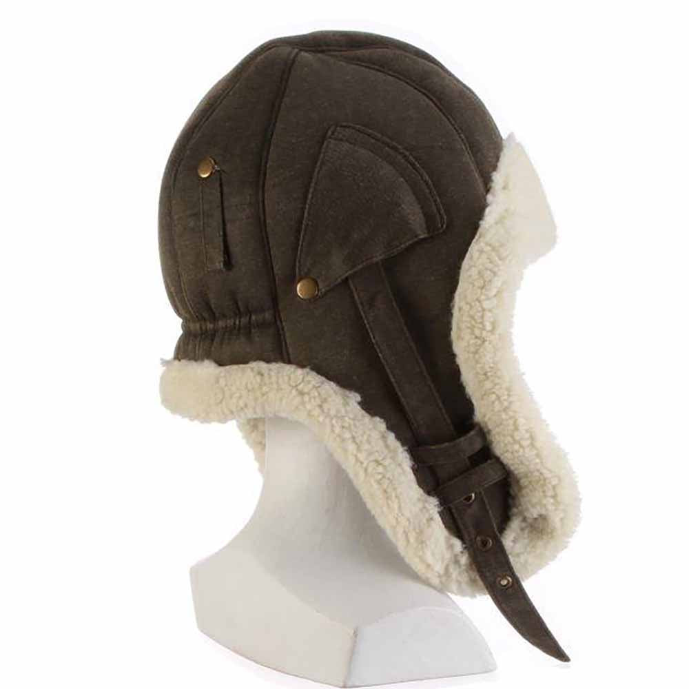 Weathered Cotton Trooper Hat with Berber Lining - DPC Hats ...