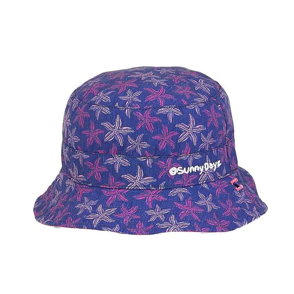 Small Heads Starfish Reversible Cotton Bucket Hat - Sunny Dayz ...