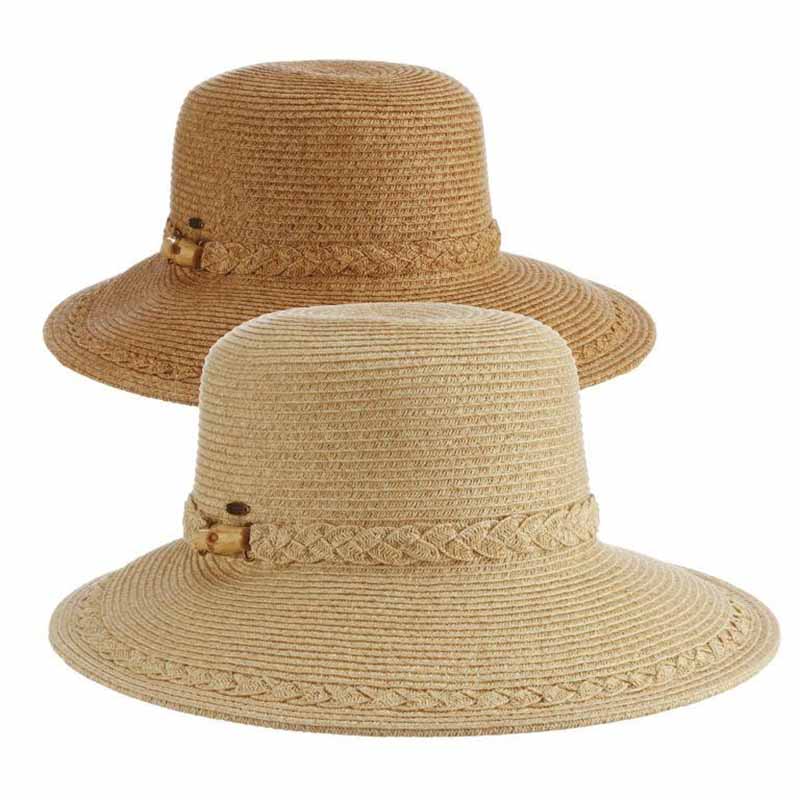 Cornwall Asymmetrical Big Brim Sun Hat- Scala Collezione UV Protection ...
