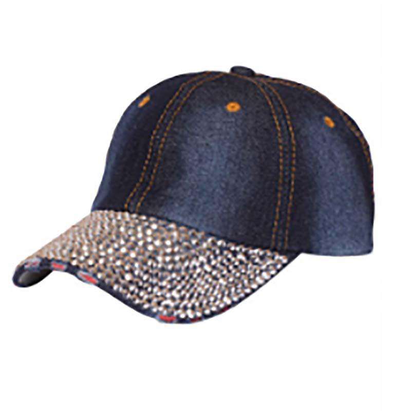 Studded Bill Denim Baseball Cap — SetarTrading Hats