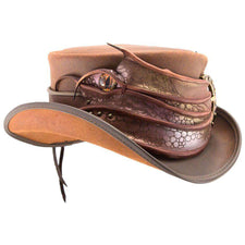 Marlow Leather Steampunk Top Hat with Dragonfly Malfoy Band ...