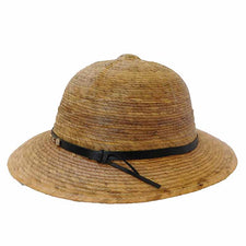 Palm Leaf Safari Pith Helmet - Texas Gold Hats — SetarTrading Hats